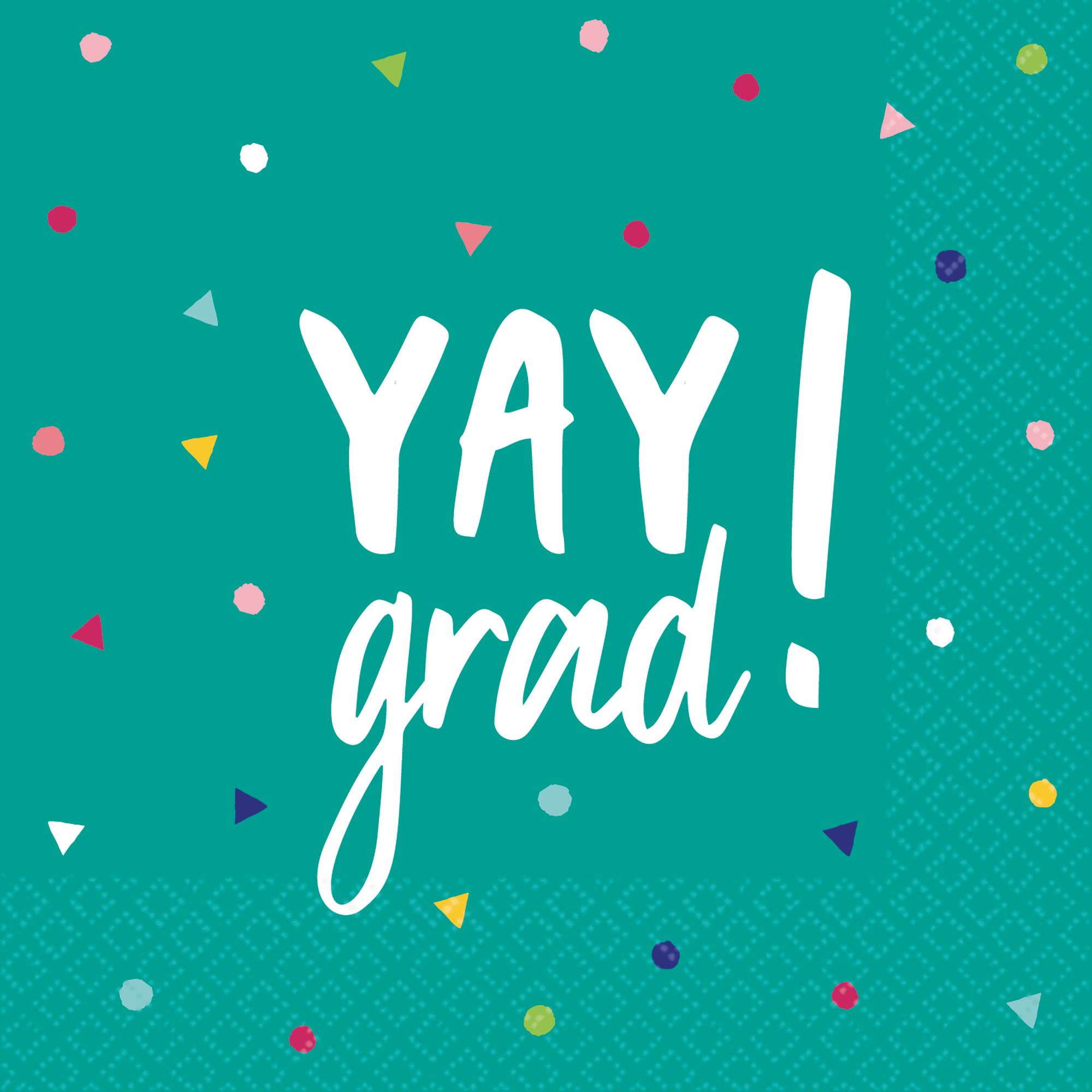 Yay Grad Beverage Napkins, 36-pk | Party City