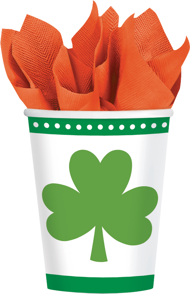 Lucky Shamrock Cups, 8-pk | Party City