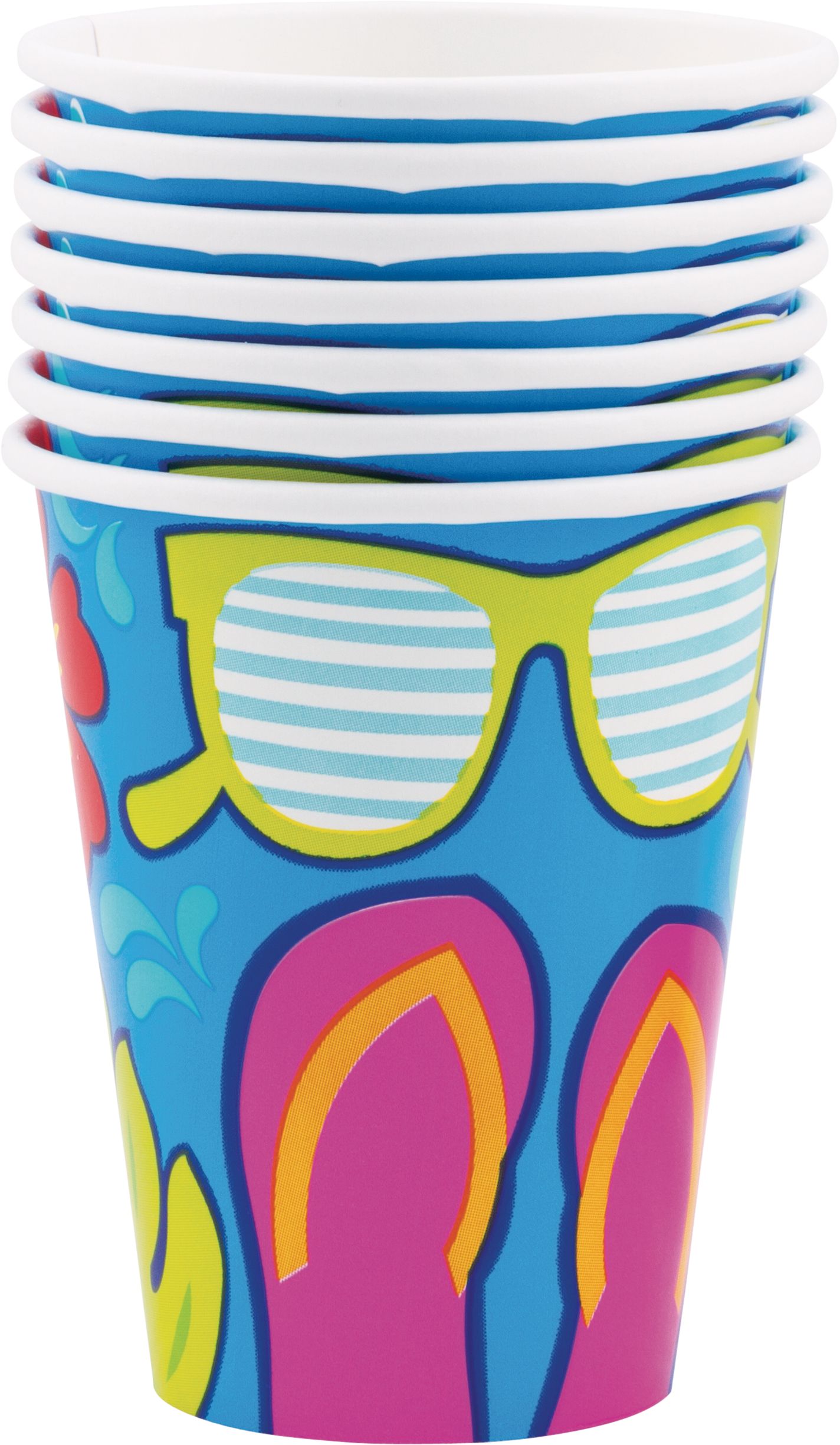 Summer Splash Cups, 18-pk | Party City