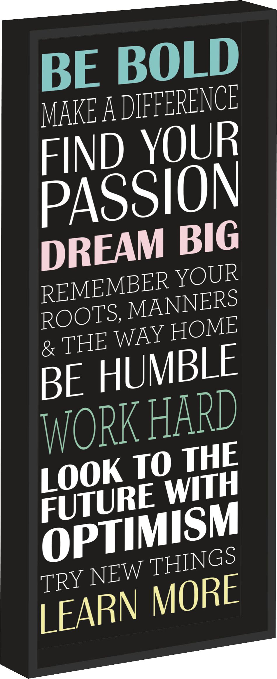 Motivational Phrases Block Sign | Party City