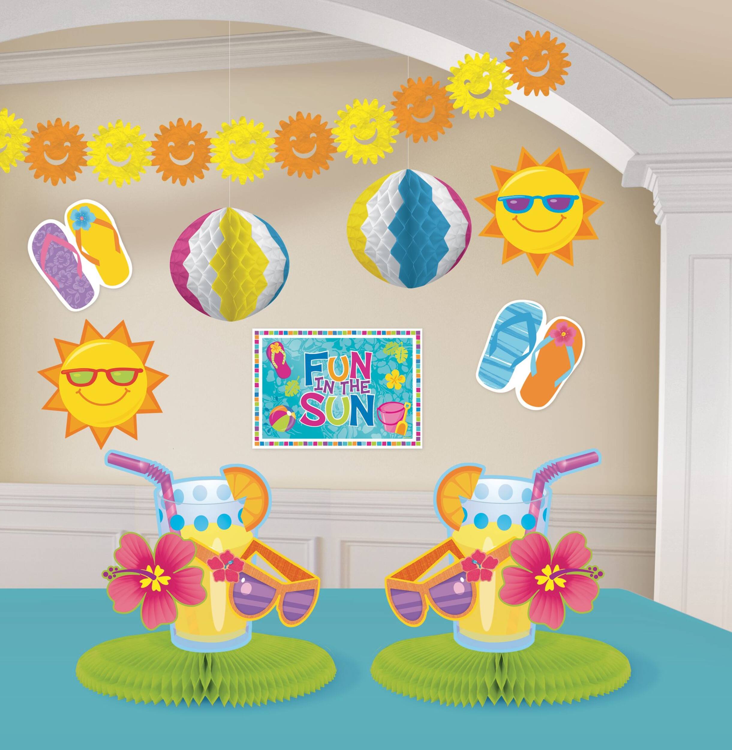 Fun in the Sun Decorating Kit, 10-pc | Party City