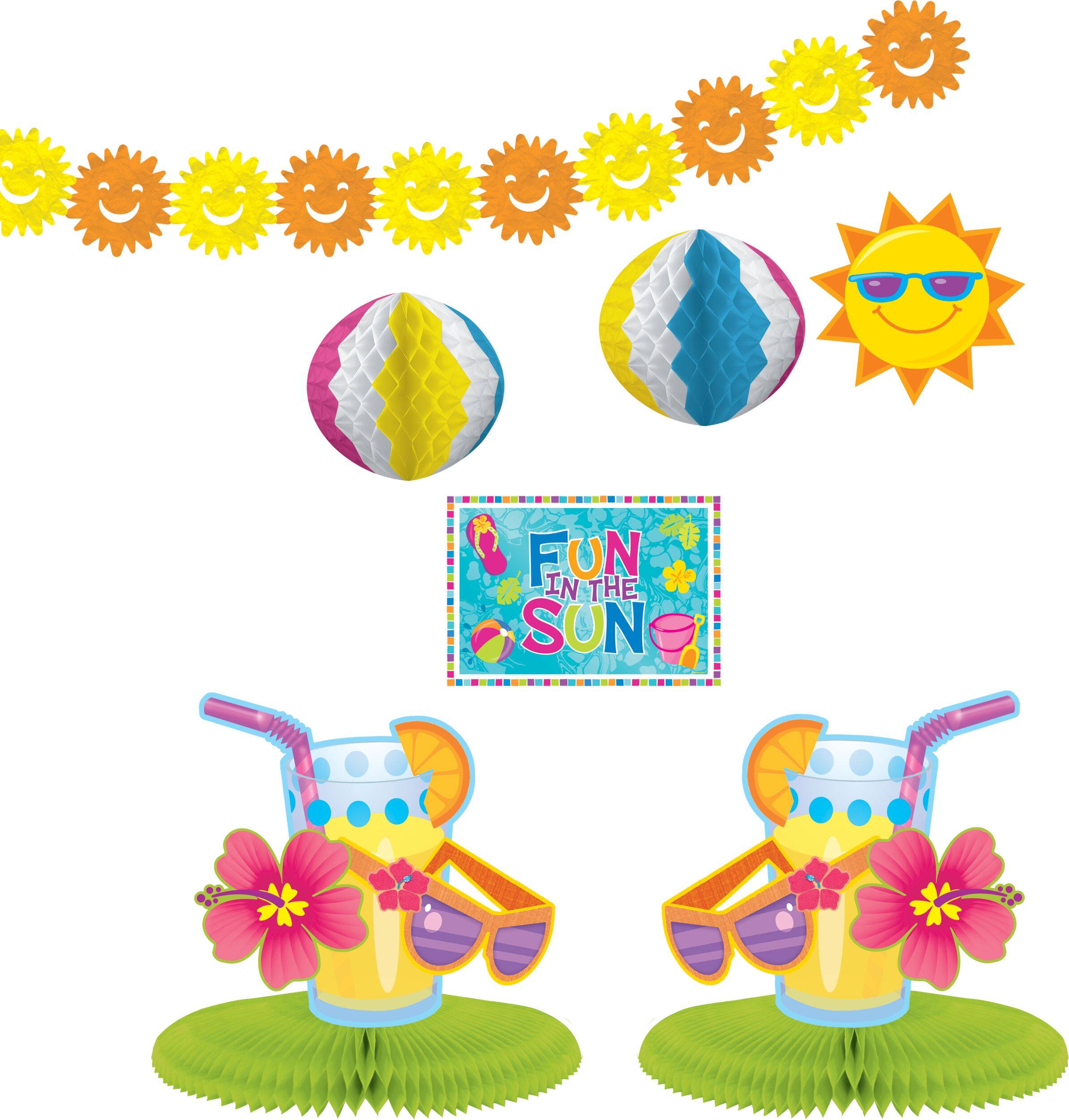 Fun in the Sun Decorating Kit, 10-pc | Party City