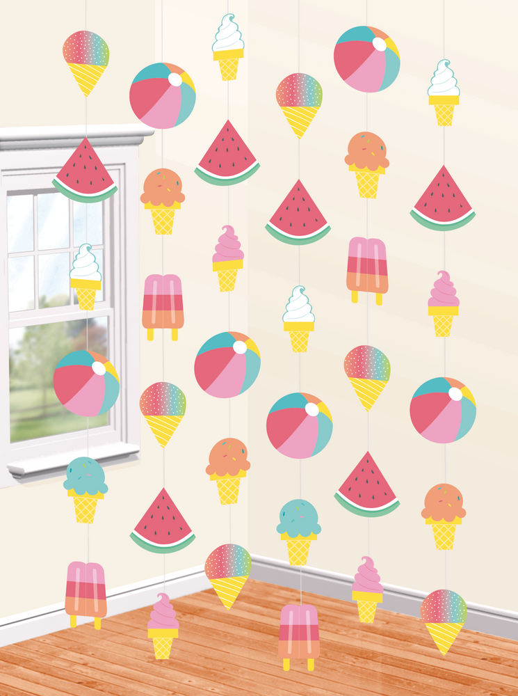 Just Chillin' String Decorations, 6-pc | Party City