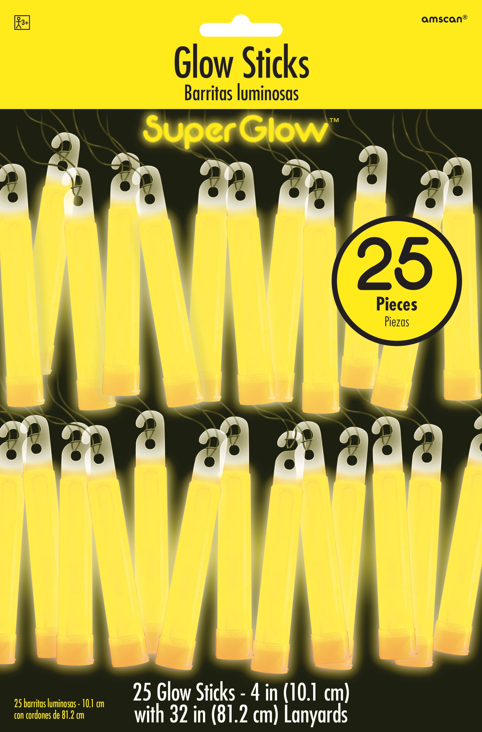 Yellow Glow Stick Necklaces, 25-ct | Party City