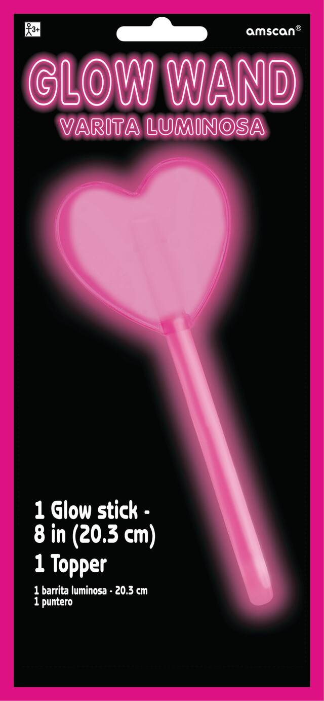 Heart Glow Wand, Red | Party City