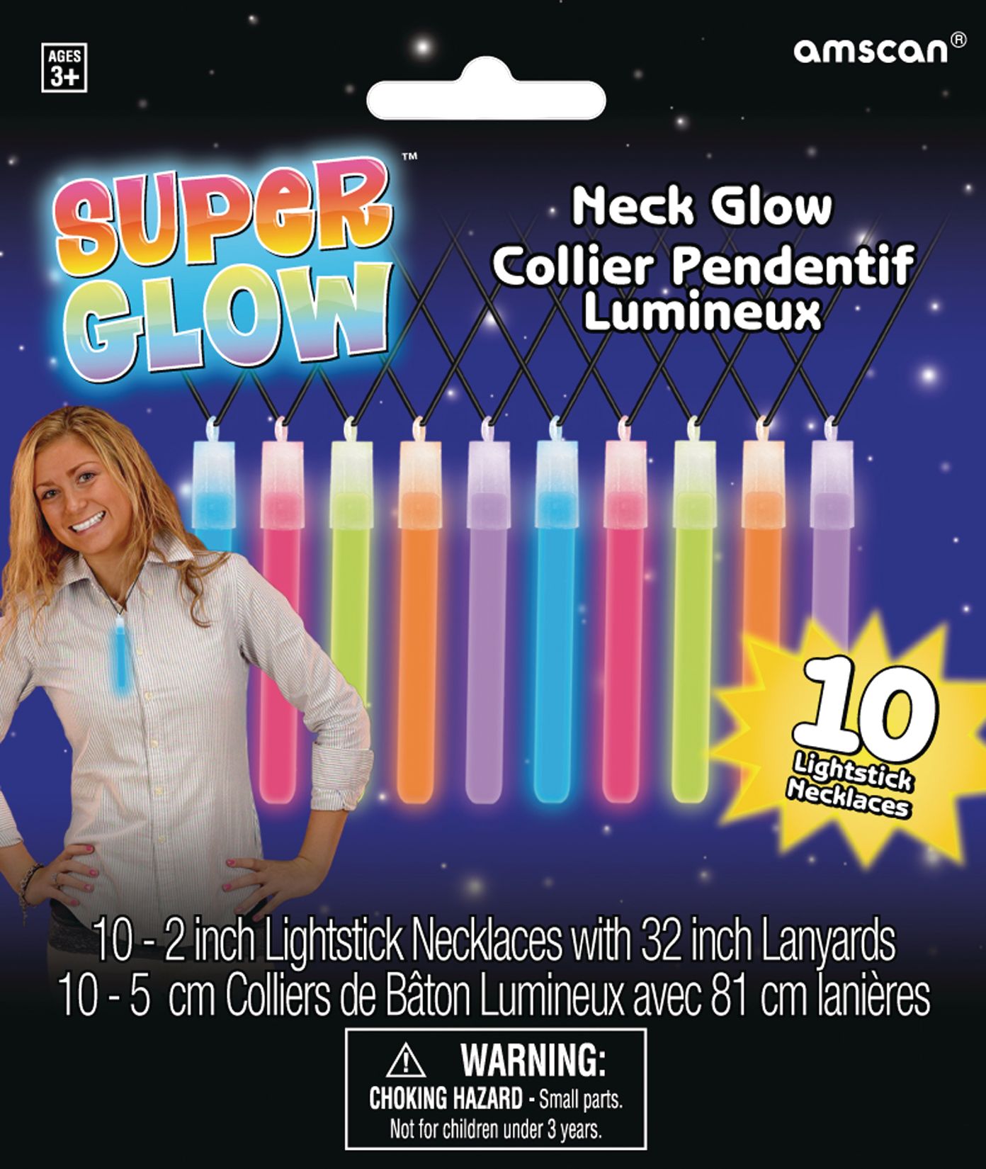 Glow Stick Necklace, 10-pk | Party City