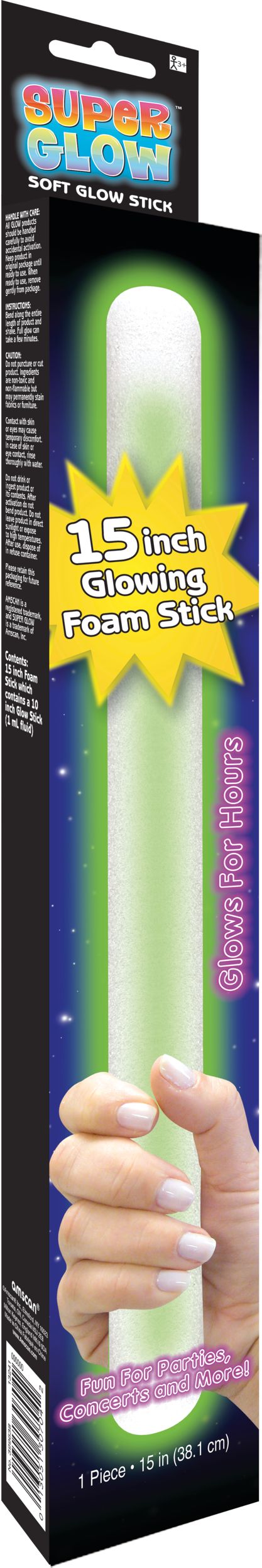 Glow Foam Stick, 15-in | Party City