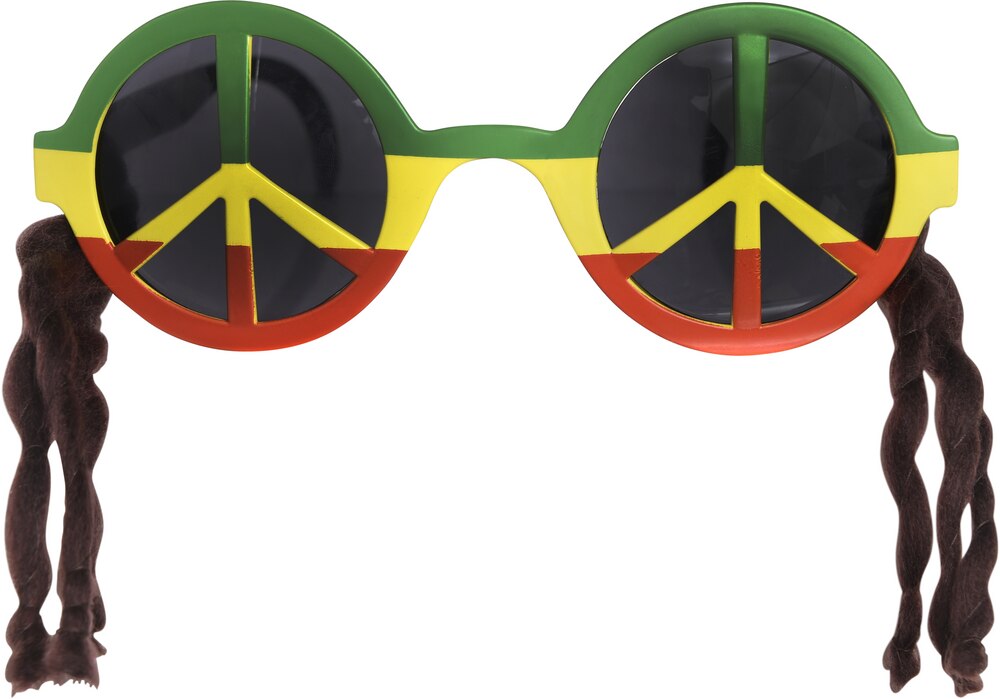 Peace Sign Rasta Sunglasses | Party City