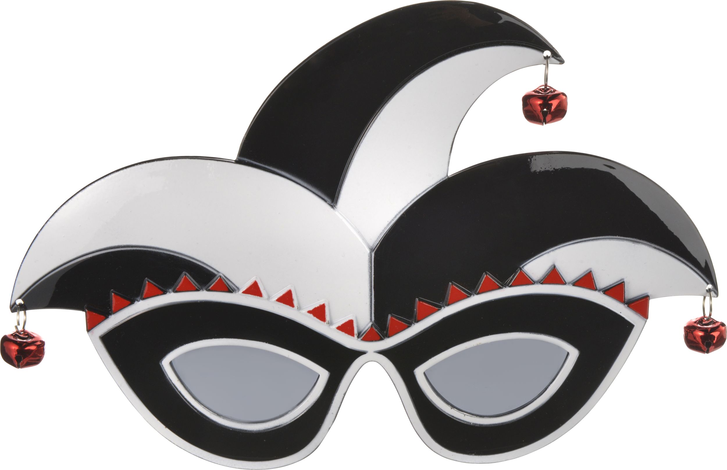 Jester Wearable Sunglasses, Black/White/Red, One Size, for Birthday ...