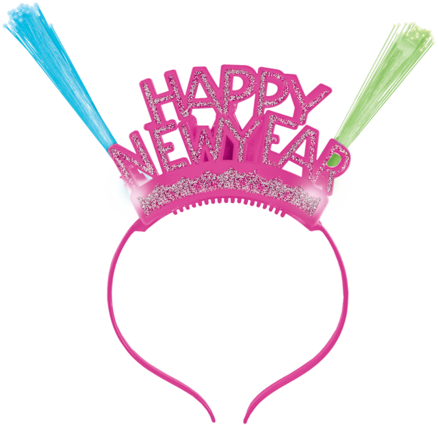 Light-Up Neon Happy New Year Headband | Party City
