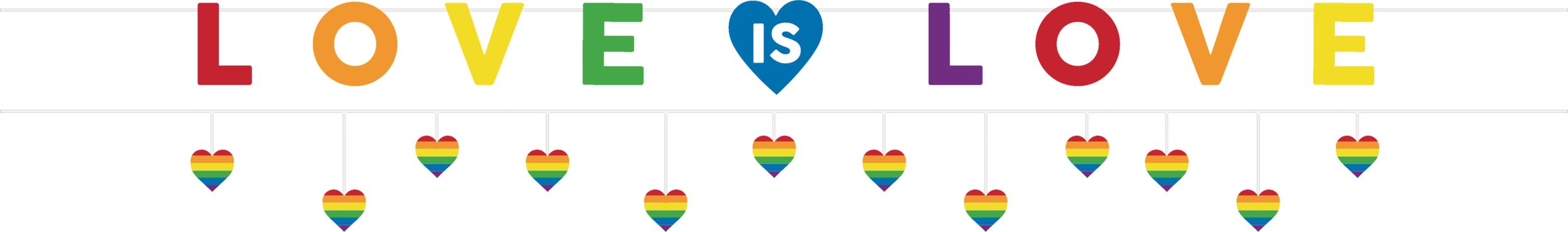Love is Love Pride Letter Banner with Mini Banner | Party City
