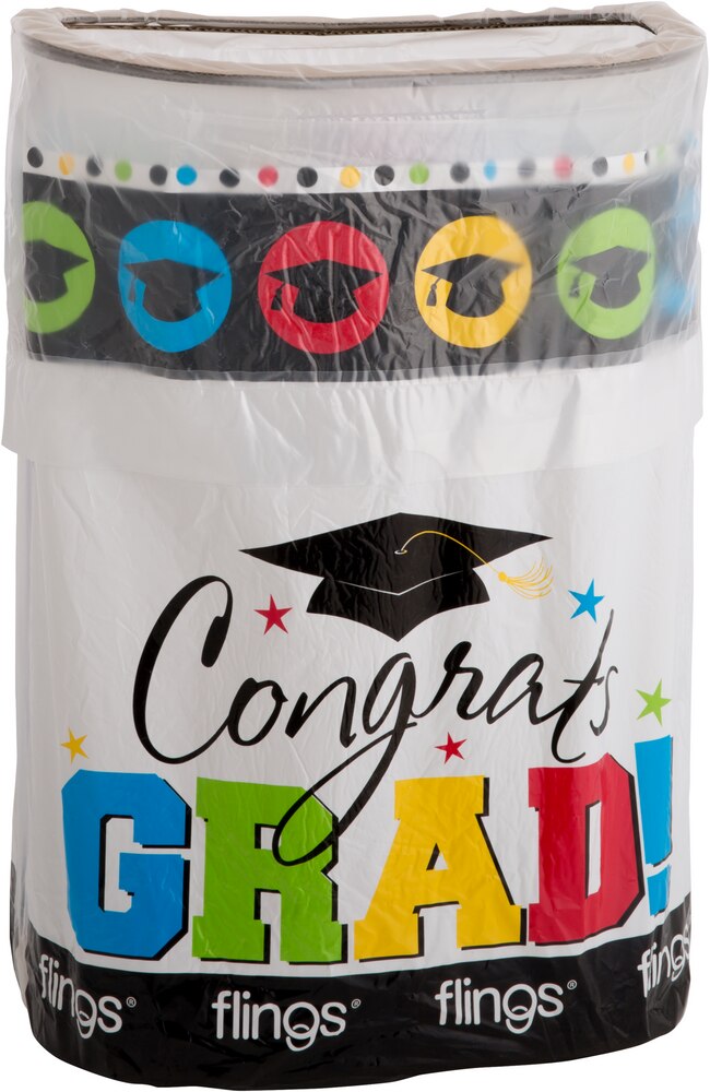 Graduation Pop-Up Trash Bin | Party City