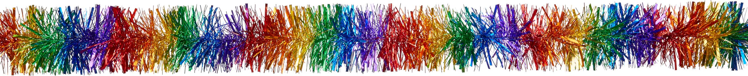 Hanging Tinsel Garland Banner Decoration, Multi-Coloured, 9-ft, for ...