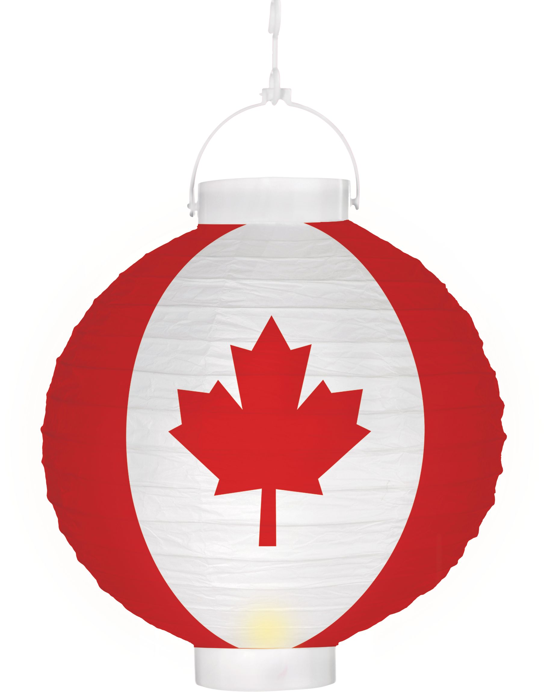 Light-Up LED Canadian Flag Paper Lantern | Party City
