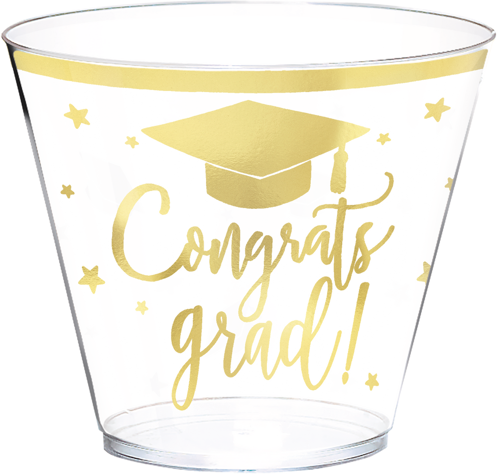 Congrats Grad Plastic Cups, 30-pk | Party City