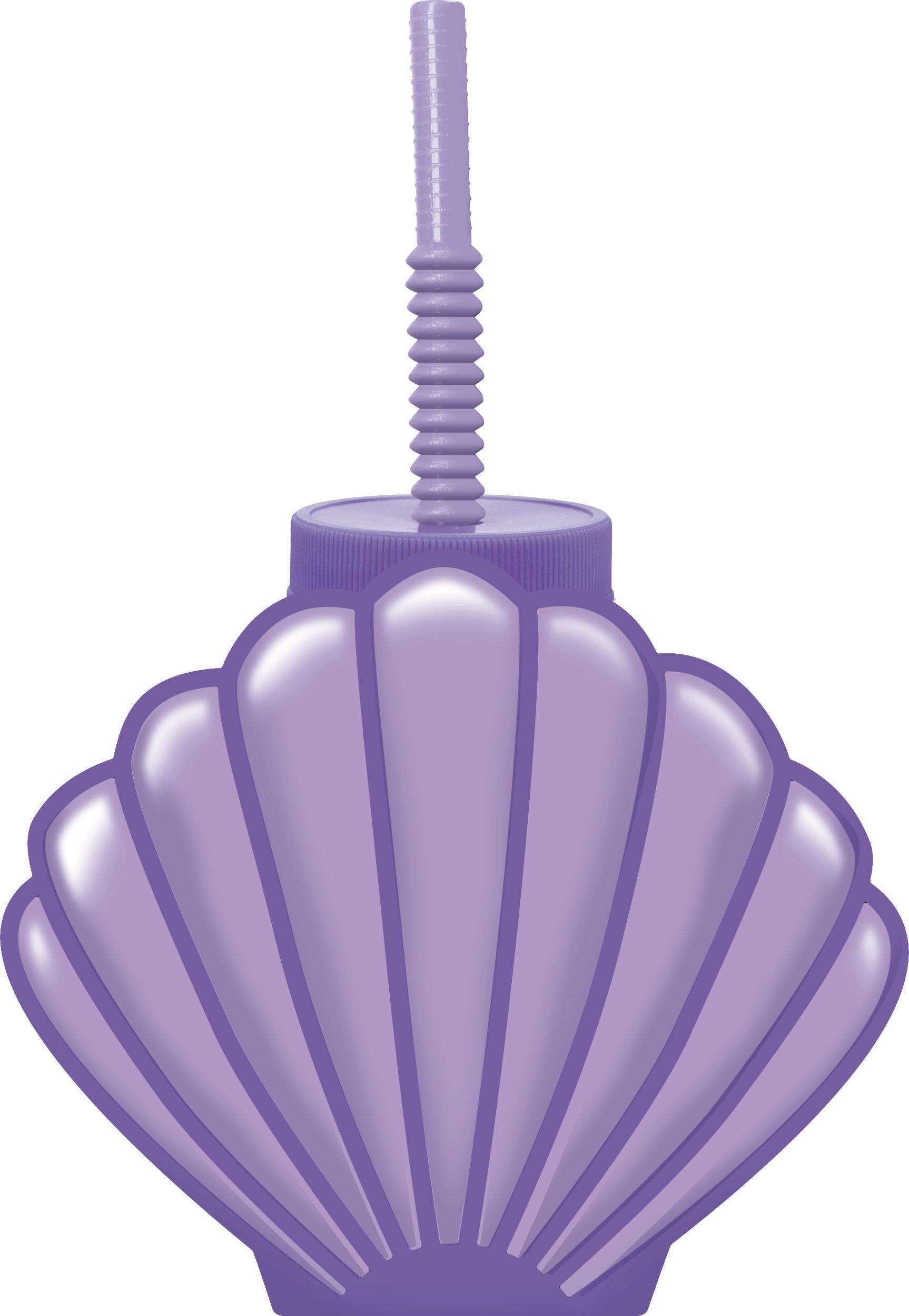 Shimmering Mermaids Seashell Plastic Reusable Sippy Tumbler Cup with ...