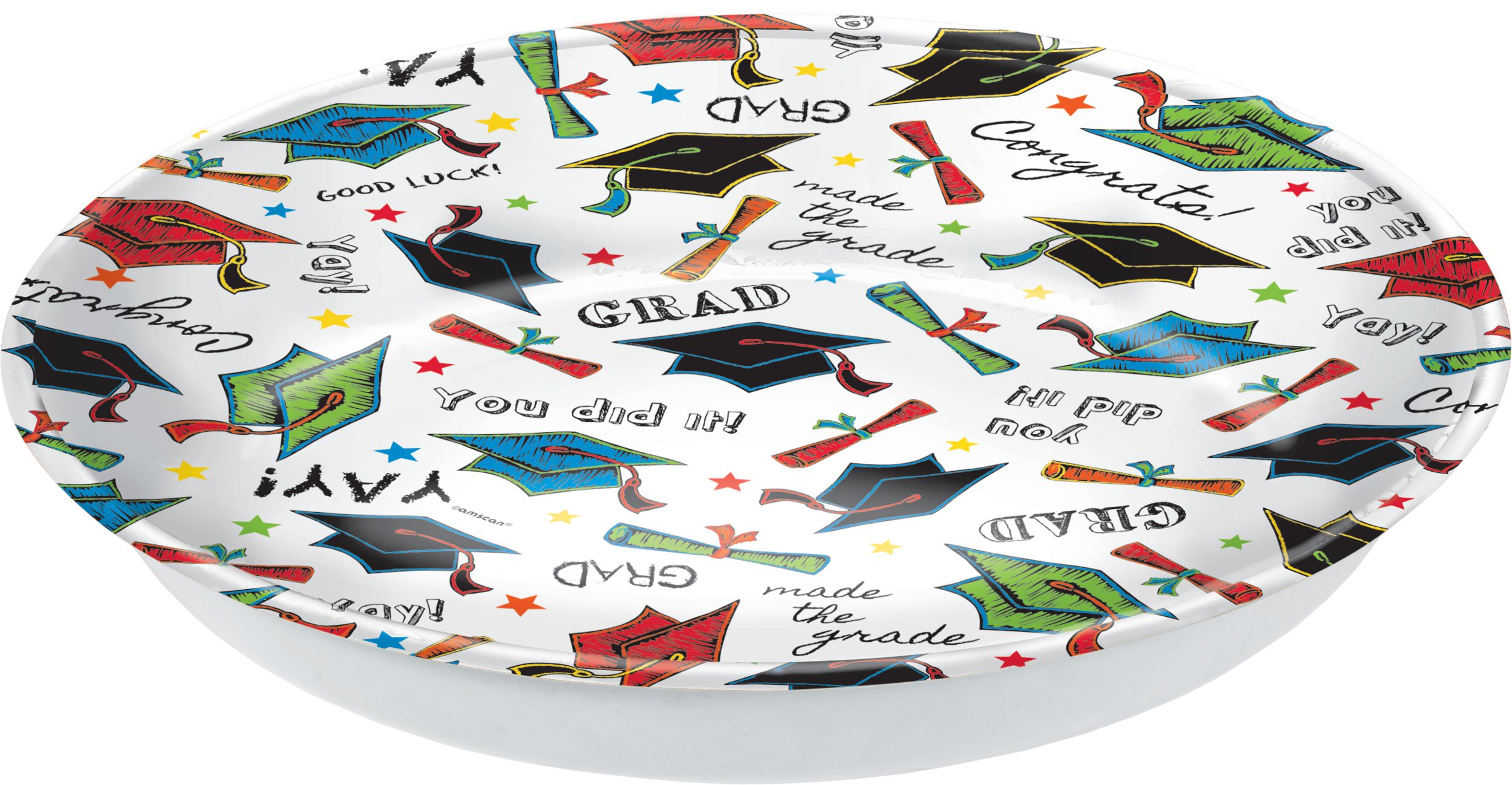 White Graduation Serving Bowl | Party City