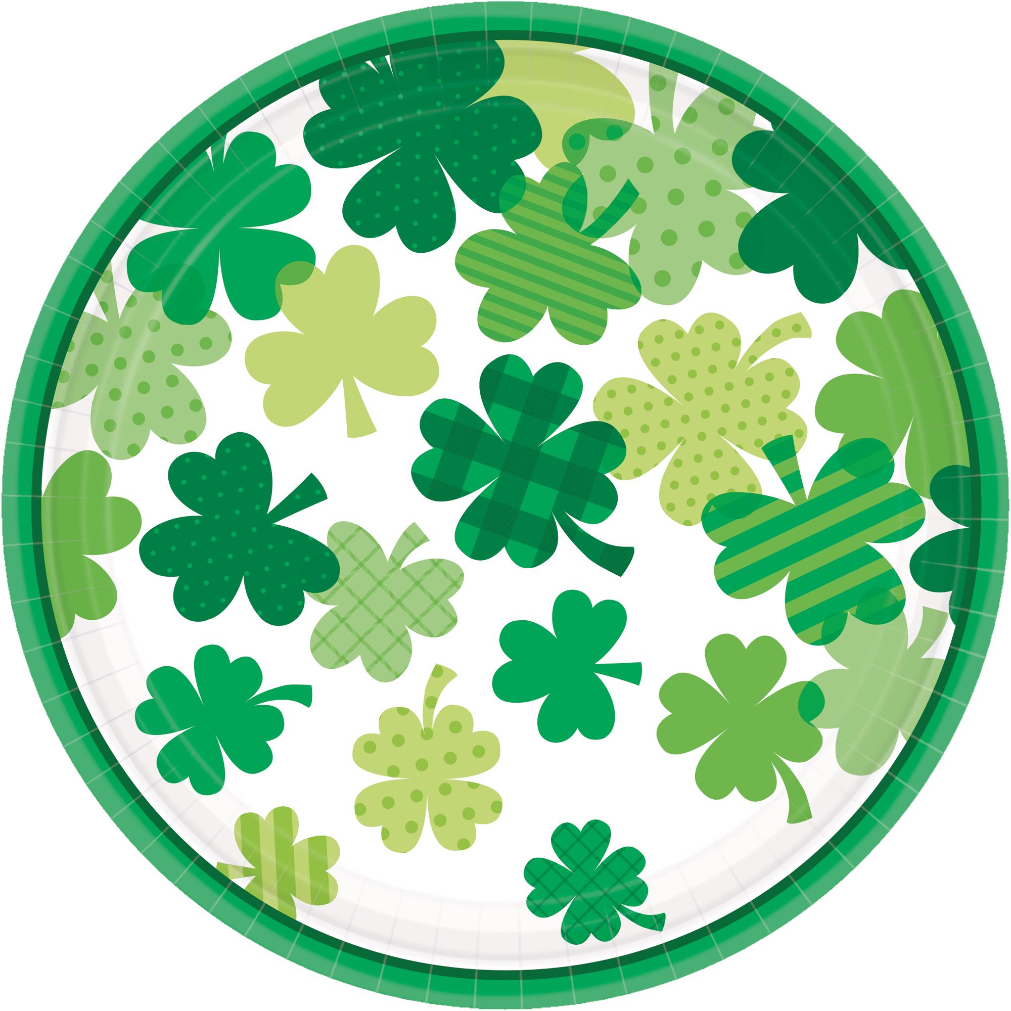 Blooming Shamrock Lunch Plates, 18-pk | Party City