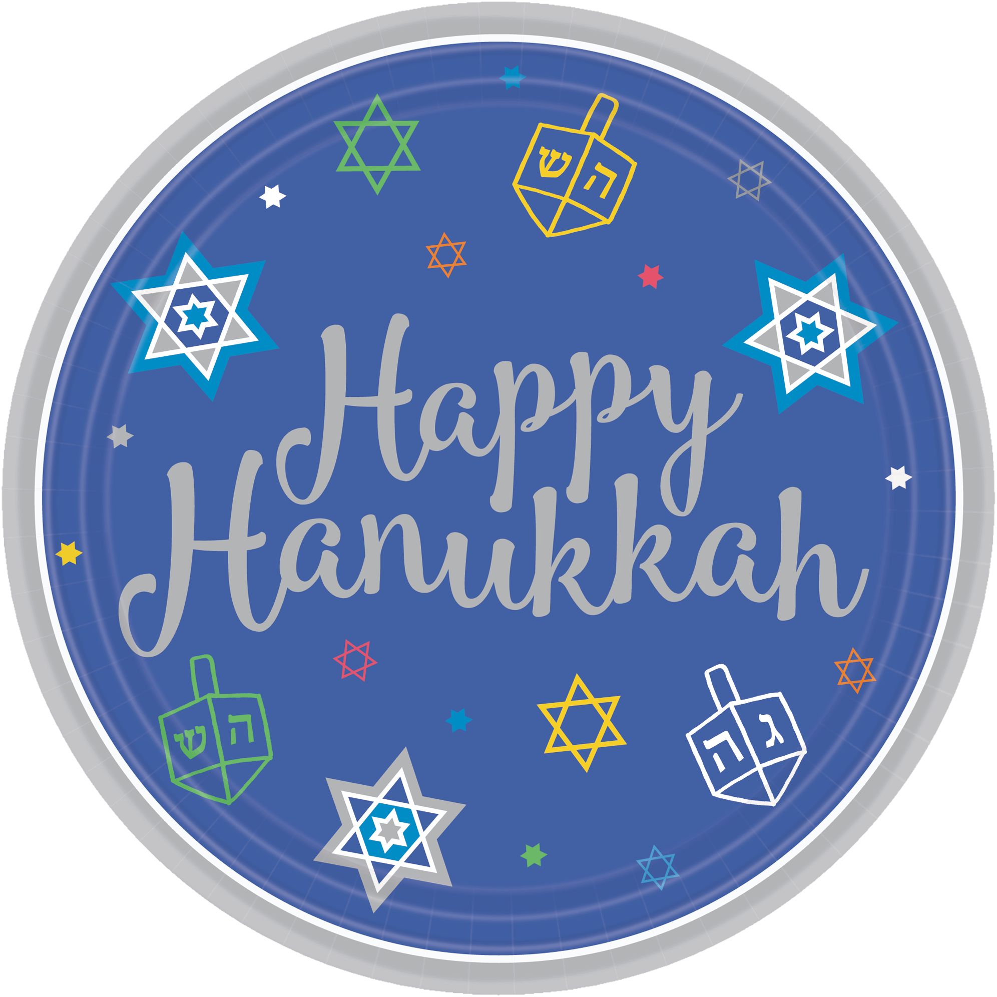 Eight Happy Nights Dessert Plates, 18-pk | Party City