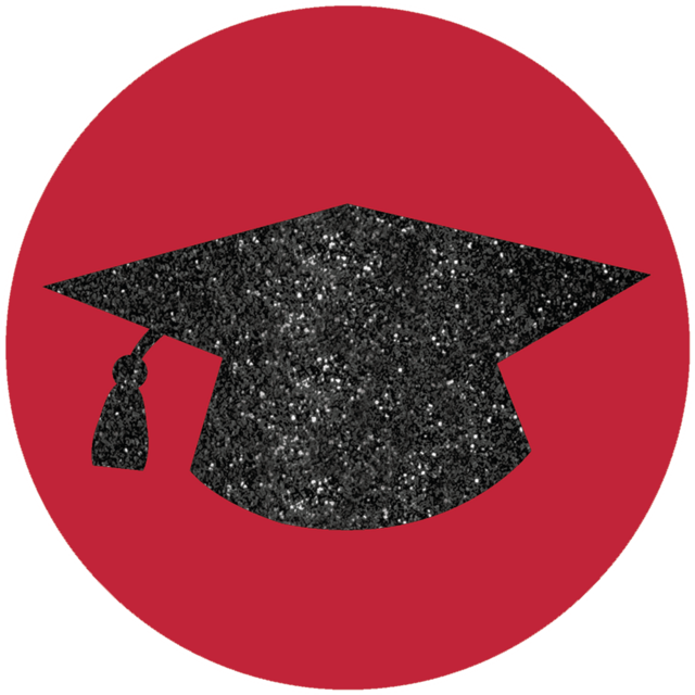 Glitter Graduation Cap Cut-Outs, 50-pk | Party City