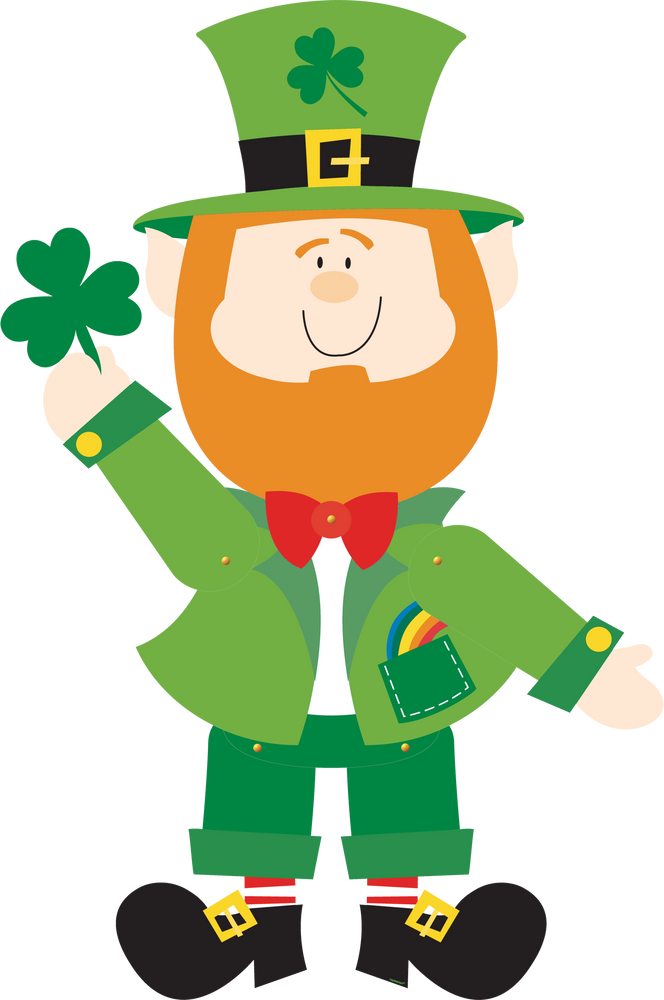 Découpe de farfadet articulé de la Saint-Patrick, vert | Party City