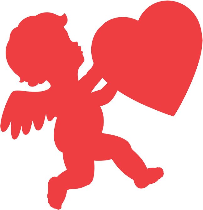 Cupid Table & Wall Cutout Decoration, Red, 11-in, for Valentine's Day ...