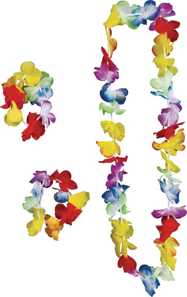 Adult Natural Hula Skirt Kit 5 Pc Party City