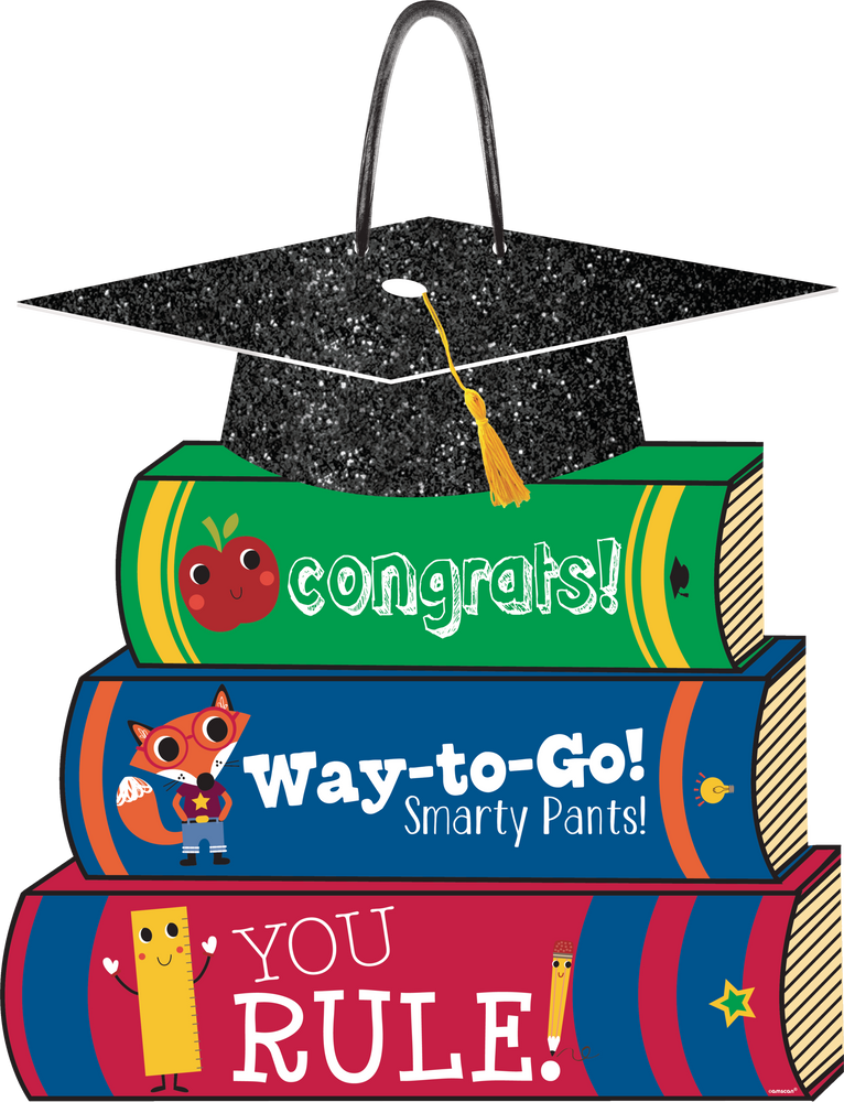 Congrats Schoolhouse Chalkboard Graduation Sign | Party City