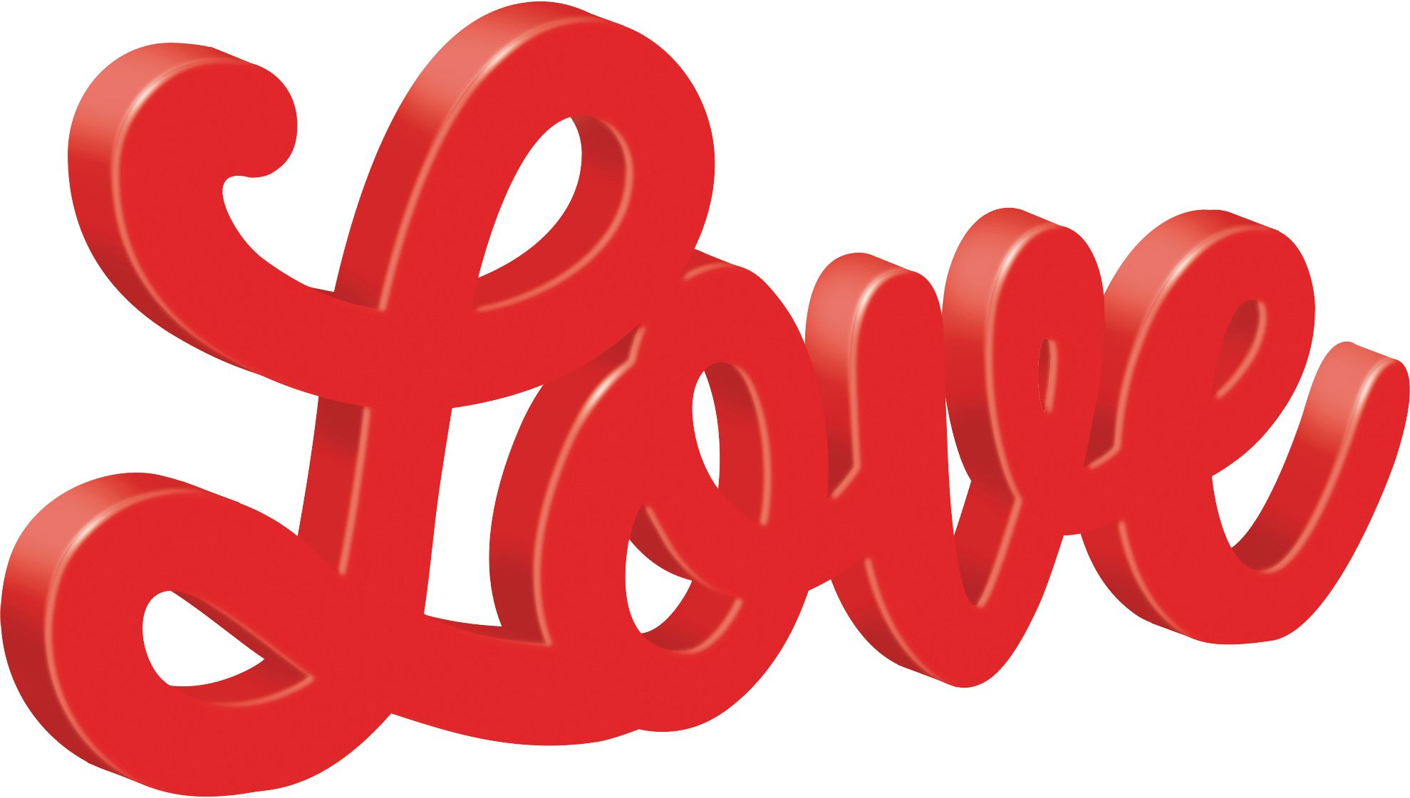 "Love" Standing Block Letter Sign Table Centerpiece Decoration, Red, 13 ...