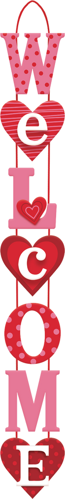 Heart Stacked Welcome Sign | Party City