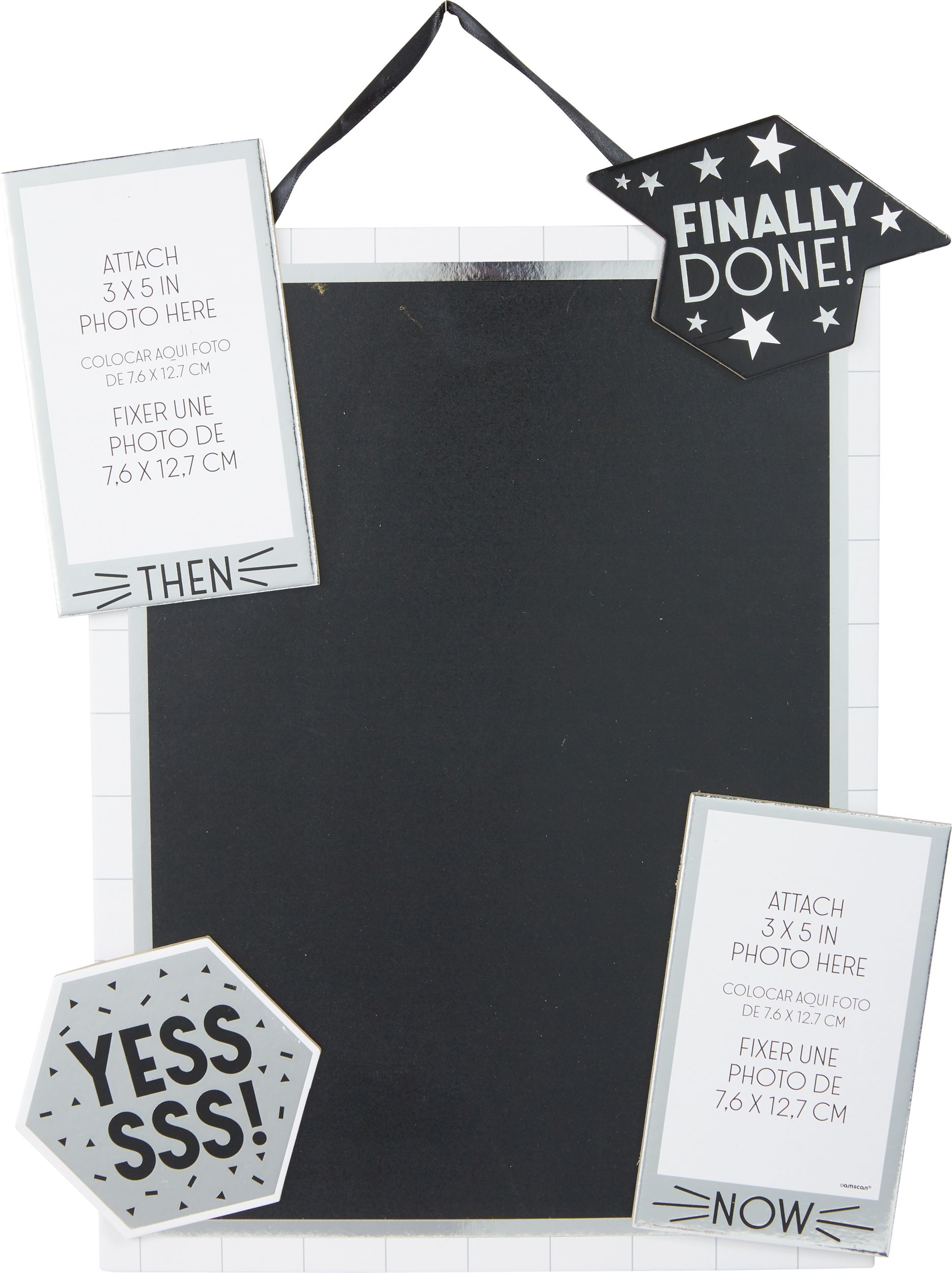 Grid Graduation Chalkboard Easel Sign | Party City