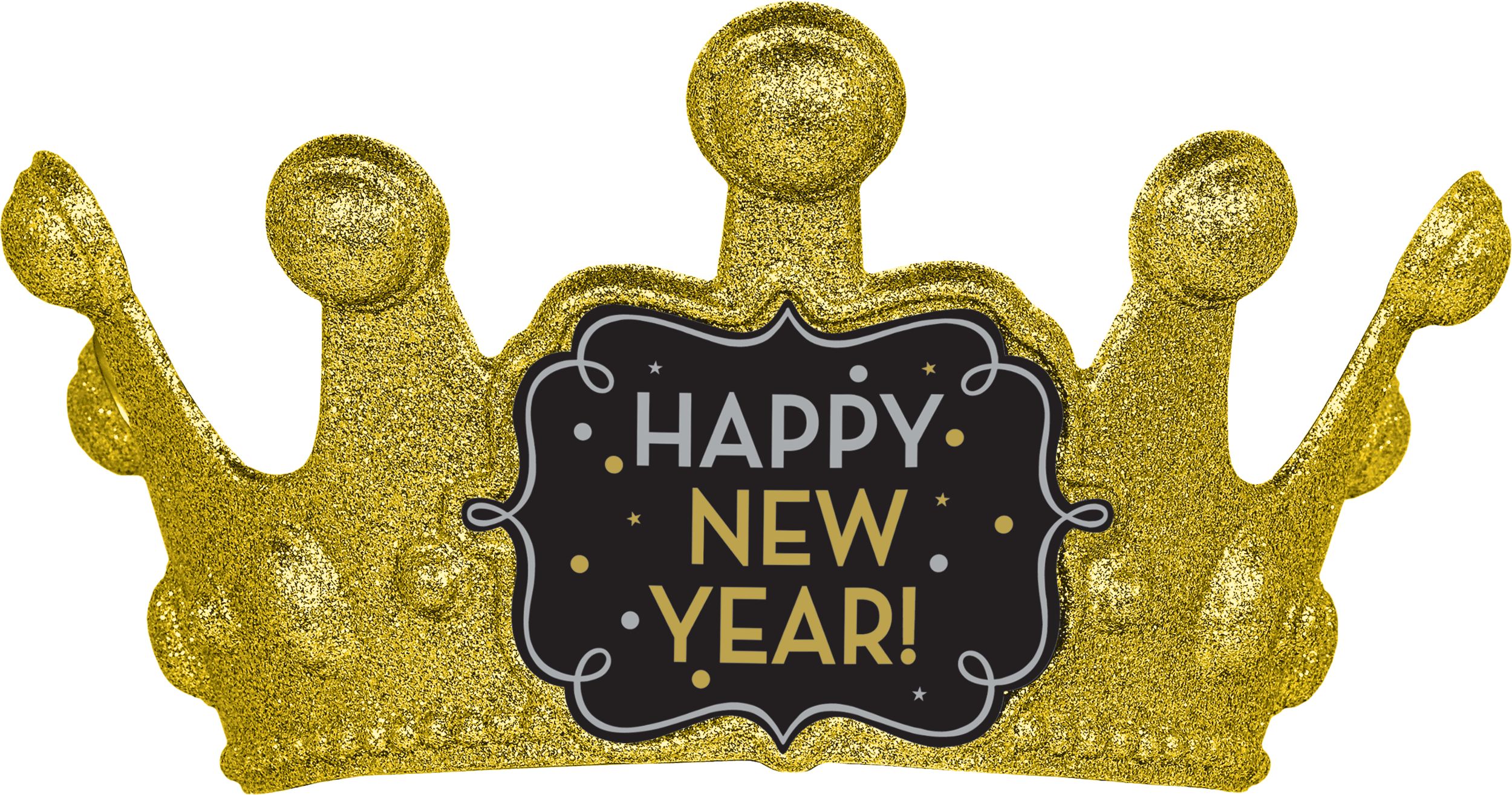 Glitter Gold New Year's Crown | Party City