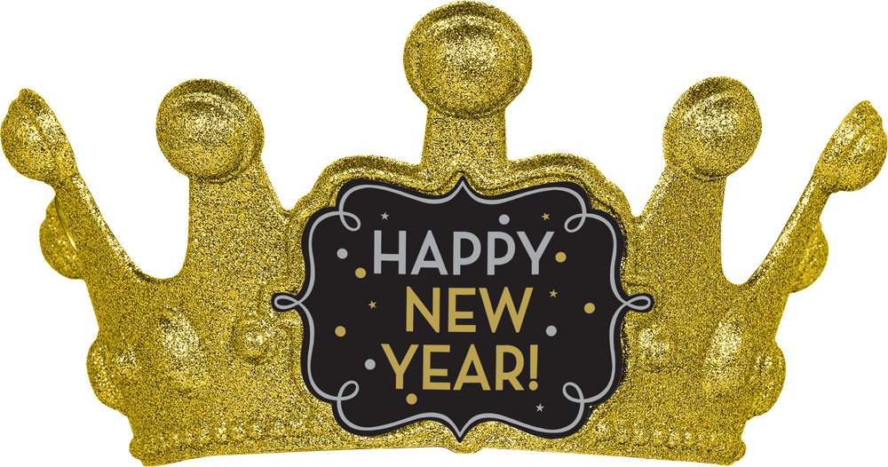 Glitter Gold New Year's Crown | Party City