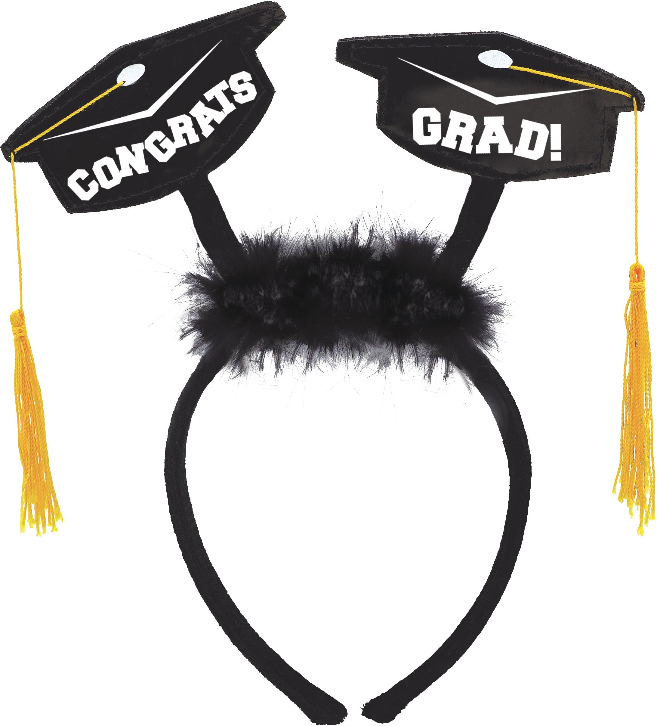 Grad Cap Marabou Head Bopper | Party City