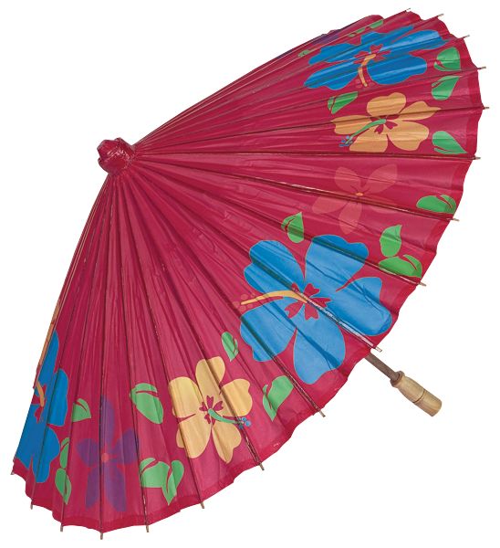 Hibiscus Print Parasol | Party City
