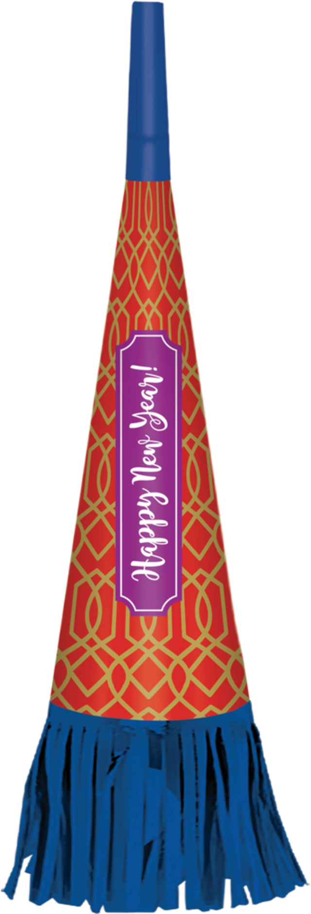 Metallic Colourful New Year's Party Horns, 16-pk | Party City