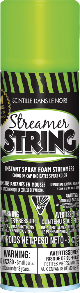 Aerosol Streamer String, Assorted Colours, 3-oz, Favour Prop, for ...