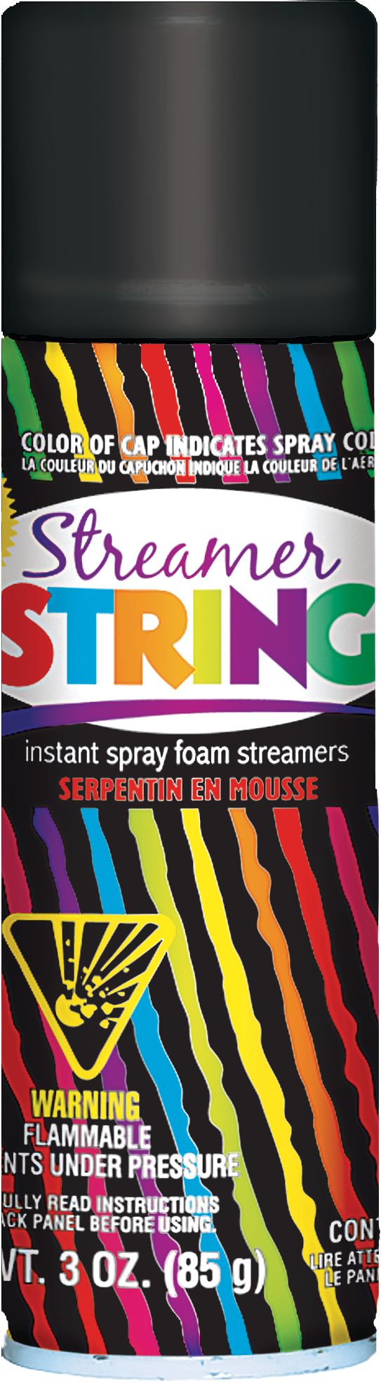 Aerosol Streamer String, Assorted Colours, 3-oz, Favour Prop, for ...