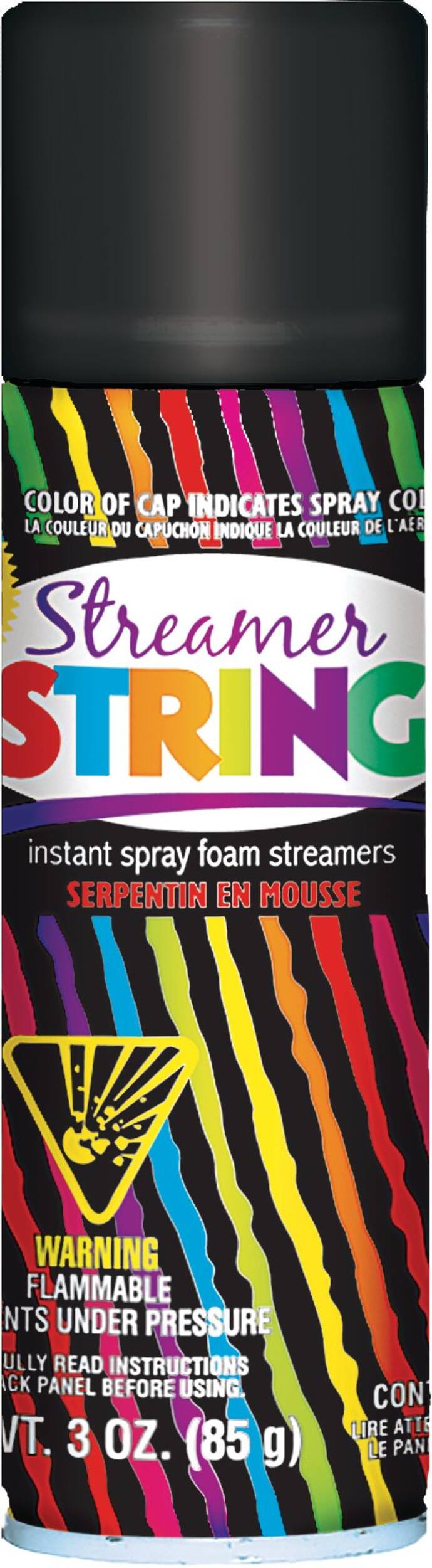 Aerosol Streamer String, Assorted Colours, 3-oz, Favour Prop, for ...