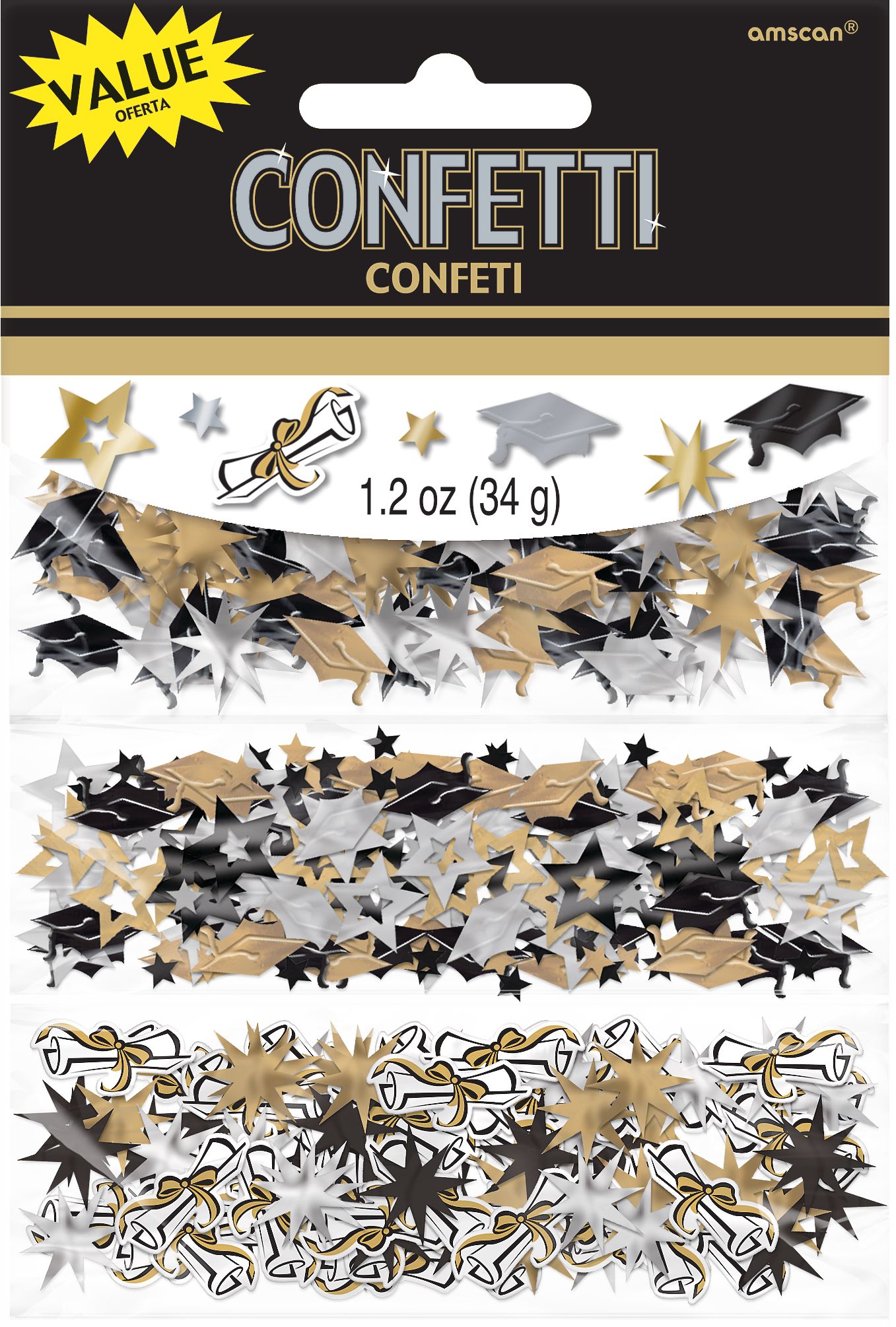Black Graduation Stars Filipino Graduation Cap Marker Sun & Stars
