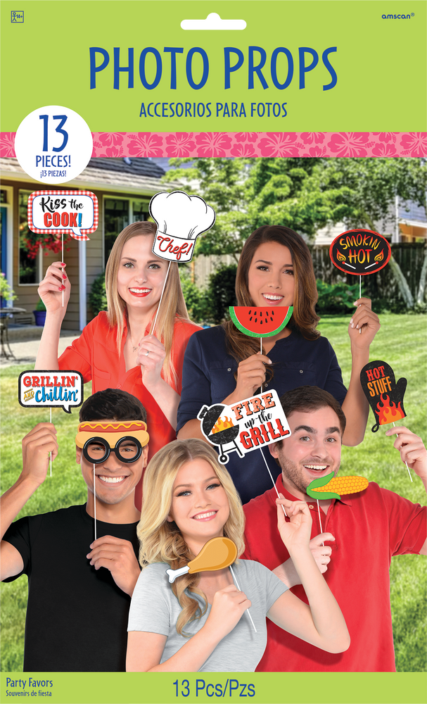 Summer Barbecue Photo Booth Props, 13-ct | Party City