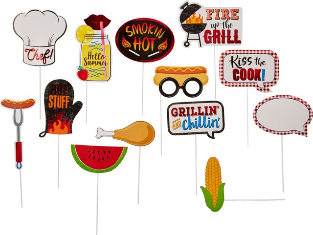 Summer Barbecue Photo Booth Props, 13-ct | Party City