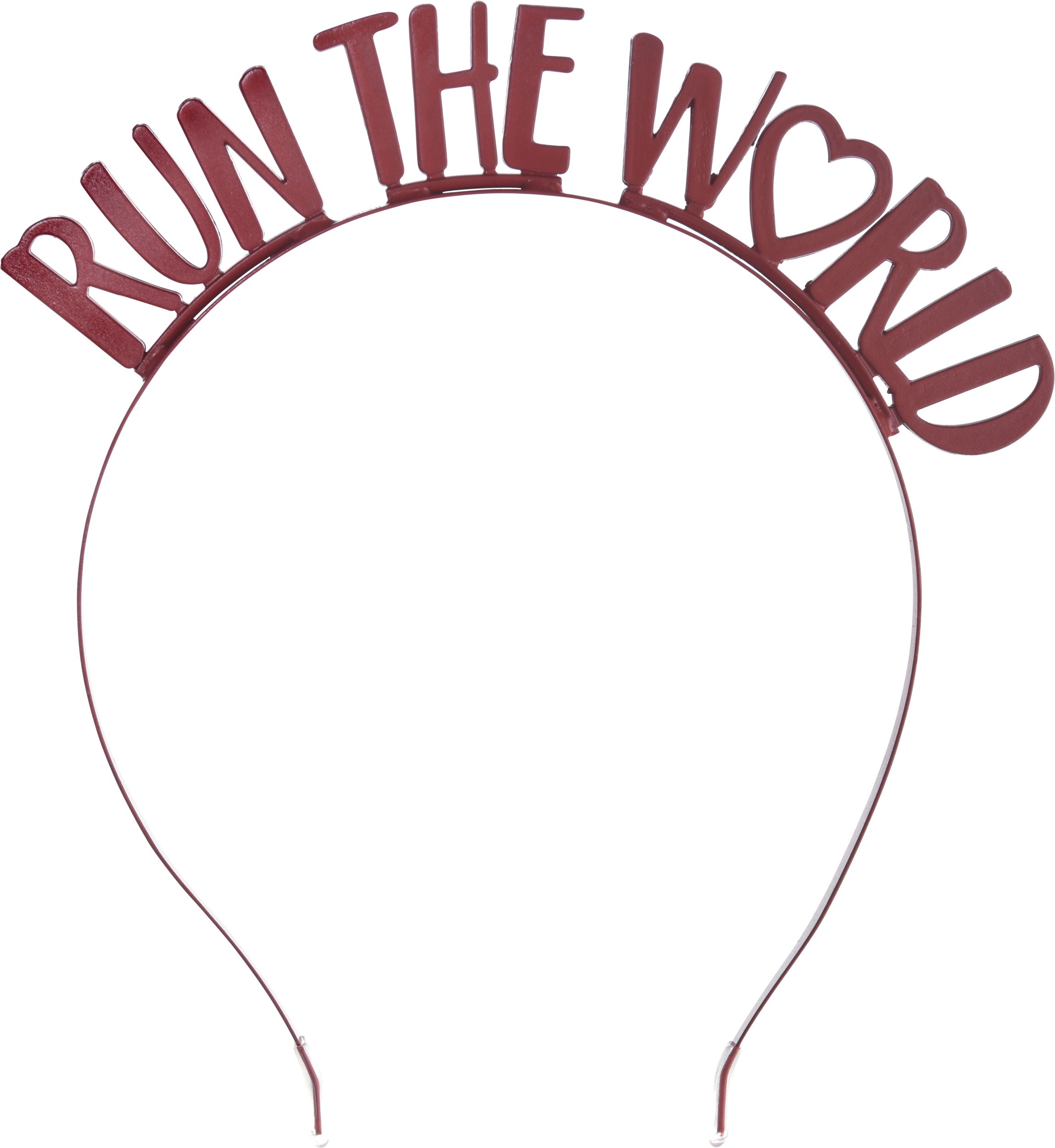 "Run the World" Headband, Red, One Size, for Valentine's Day | Party City