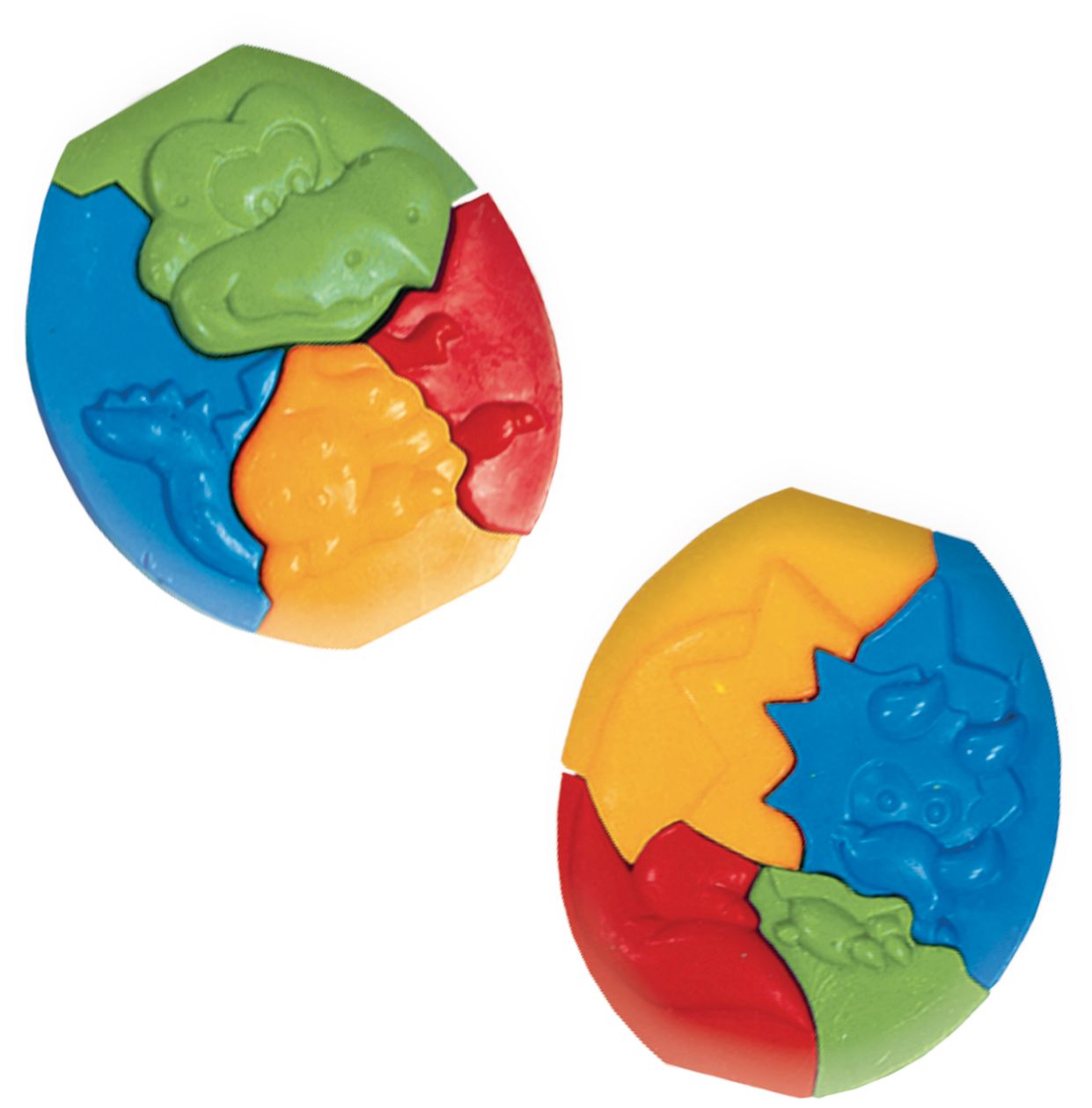 Dinosaur Puzzle Crayons, 8-pk | Party City