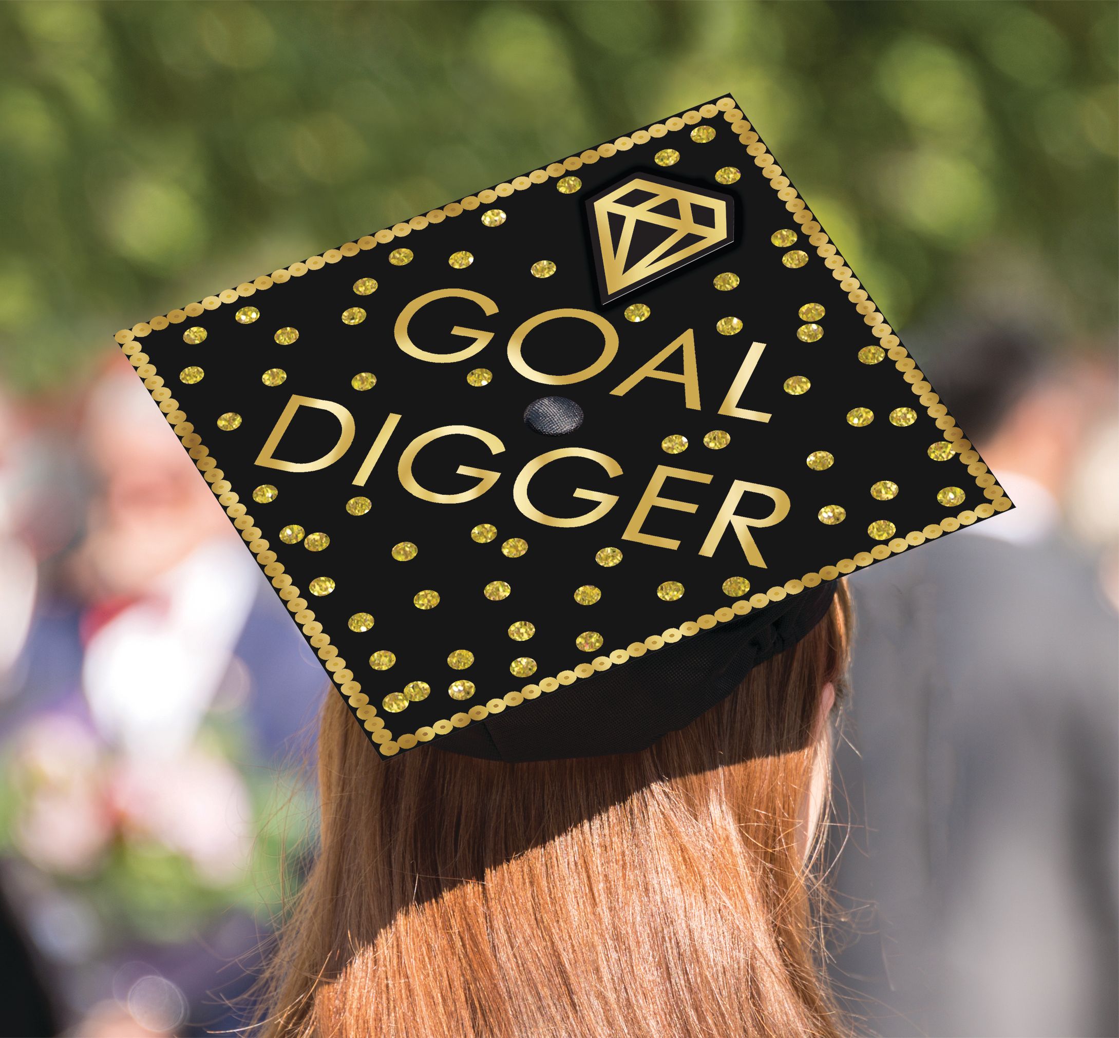 Goal Digger Graduation Cap Topper | Party City