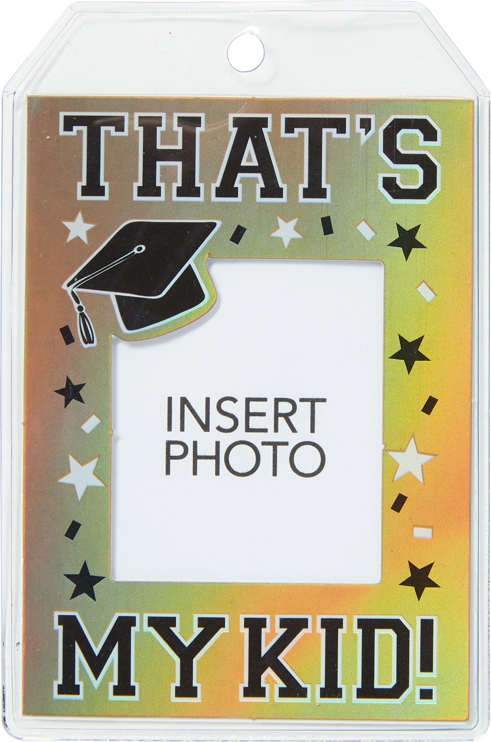 That's My Kid Graduation Photo Lanyard, Gold | Party City