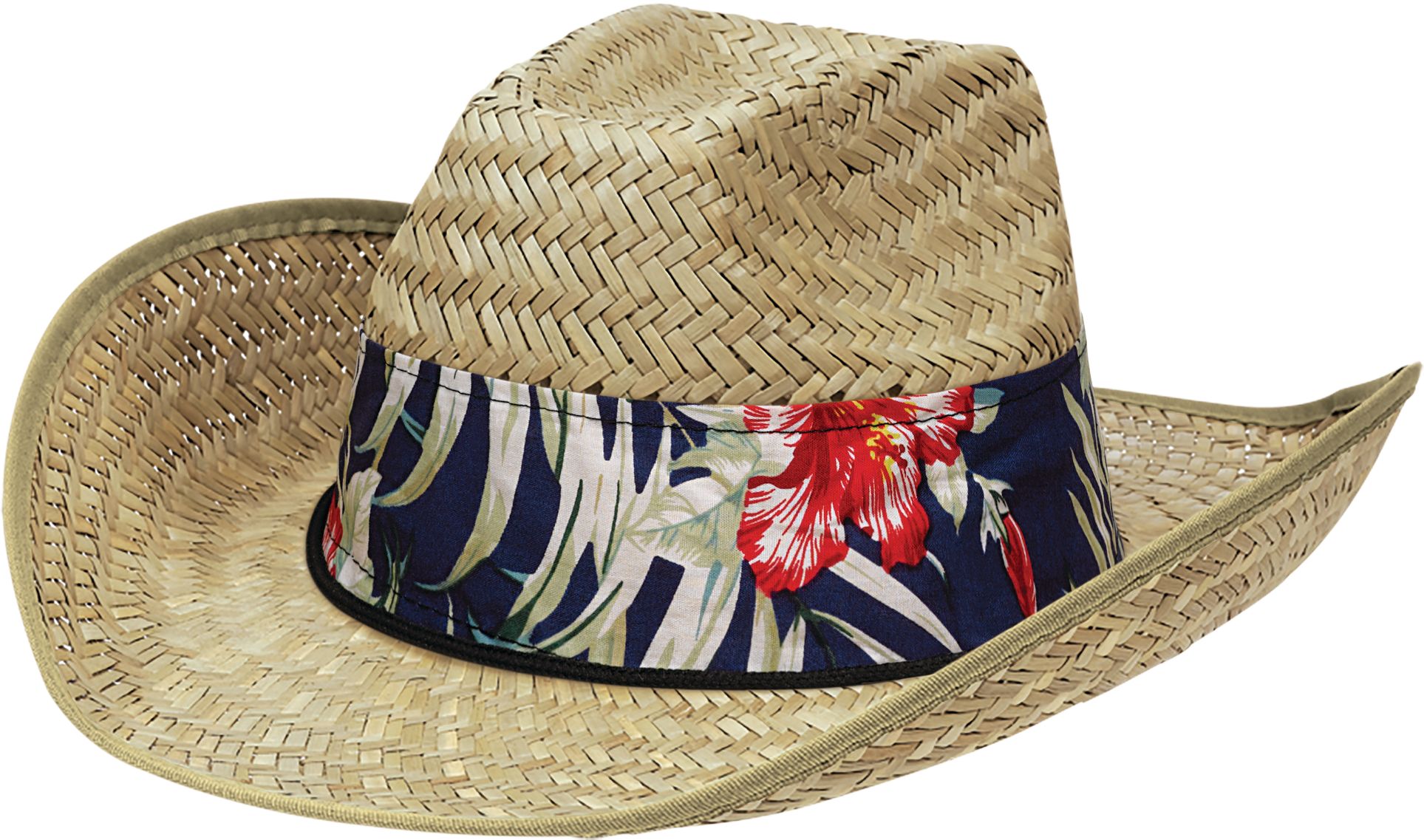 Straw Cowboy Beach Hat, Tan, One Size, for Summer Party | Party City