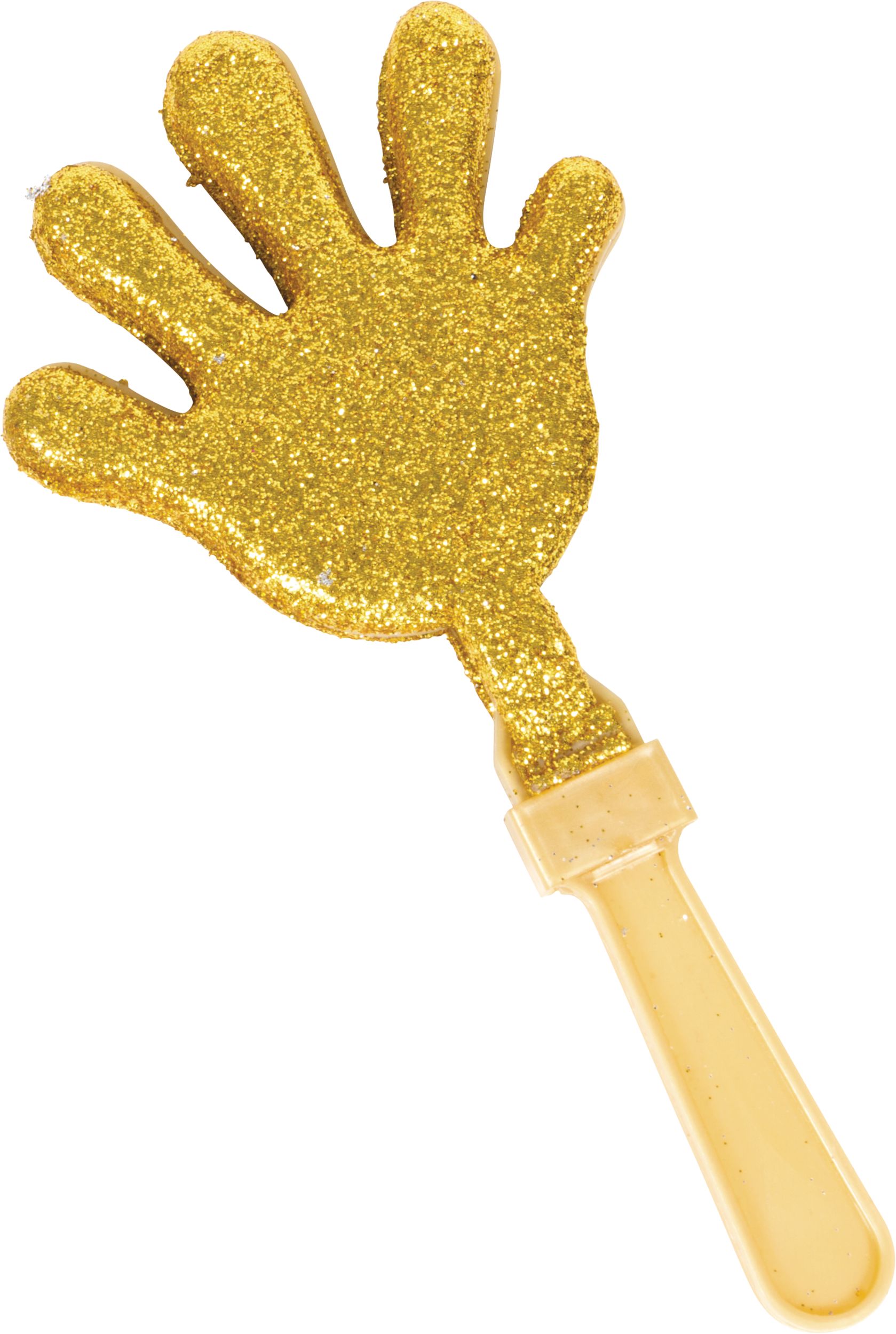 Glitter Hand Clapper Noisemakers, Black/Gold/Silver, 12-pk, for New ...
