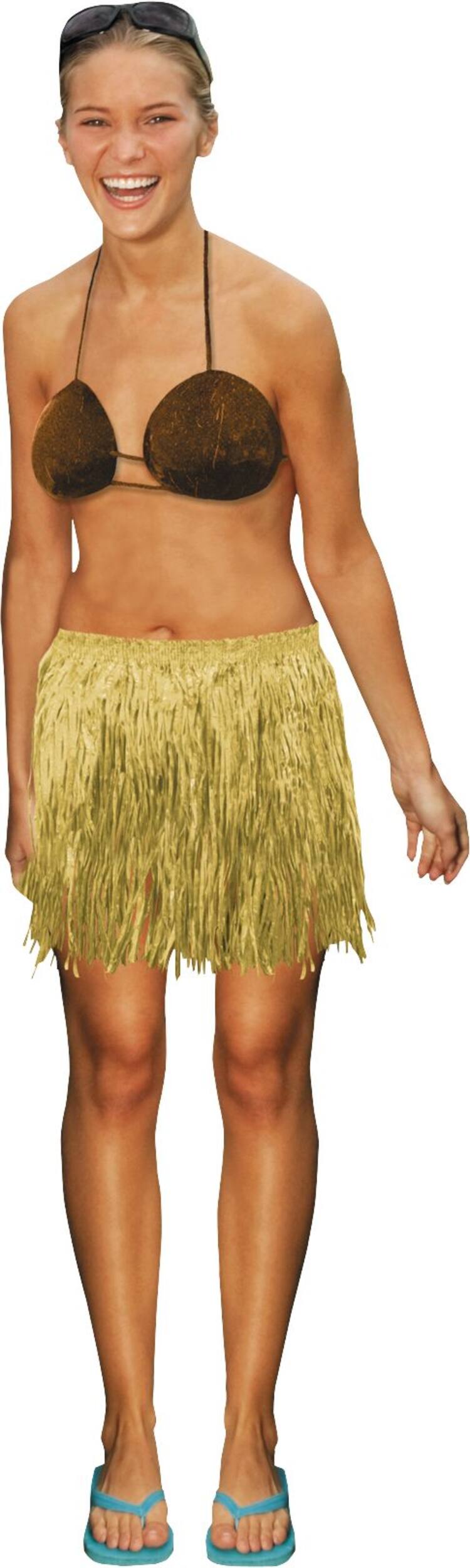 Adult Coconut Bra, Brown, One Size, for Summer Party | Party City