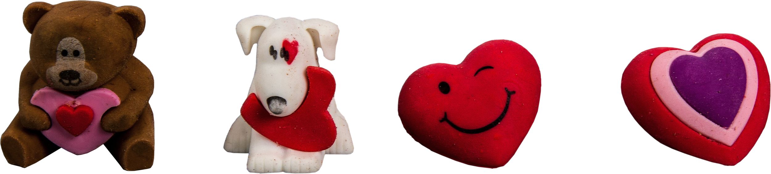 3D Valentine's Day Erasers, 24-pk | Party City